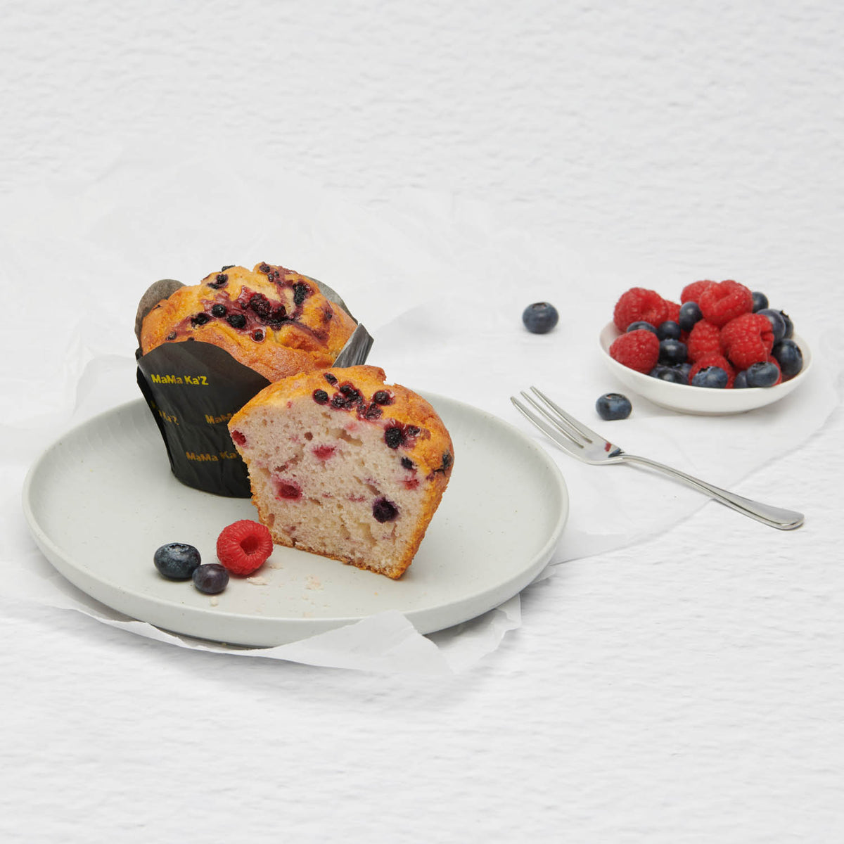 Wholesale Muffins by Mama Kaz Bakery - Mixed Berry Dozen Muffins